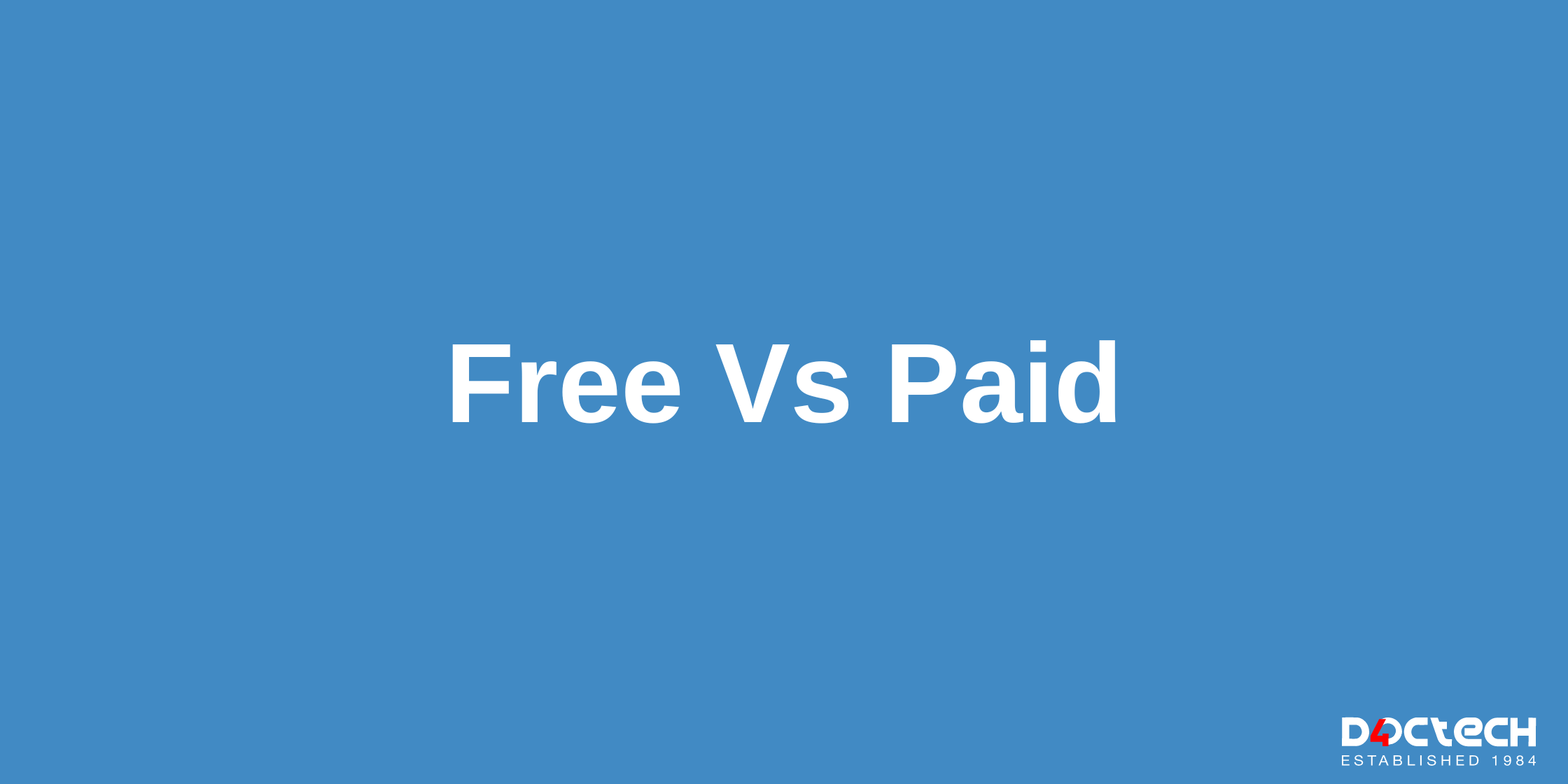 Free Document Management Software Vs Paid Solutions | DocTech Free Document Management Software Vs Paid Solutions | DocTech